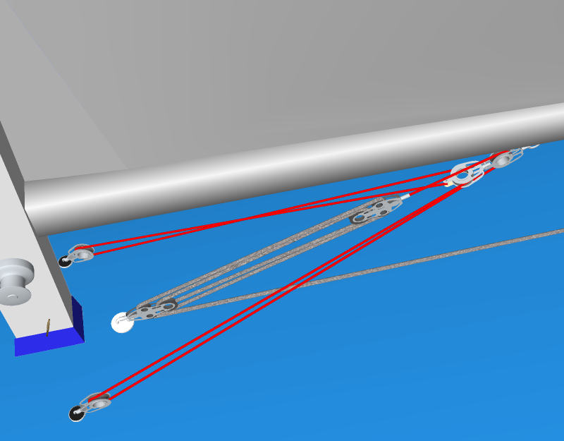 8:1 and 20:1 Cascaded Boom Vang
