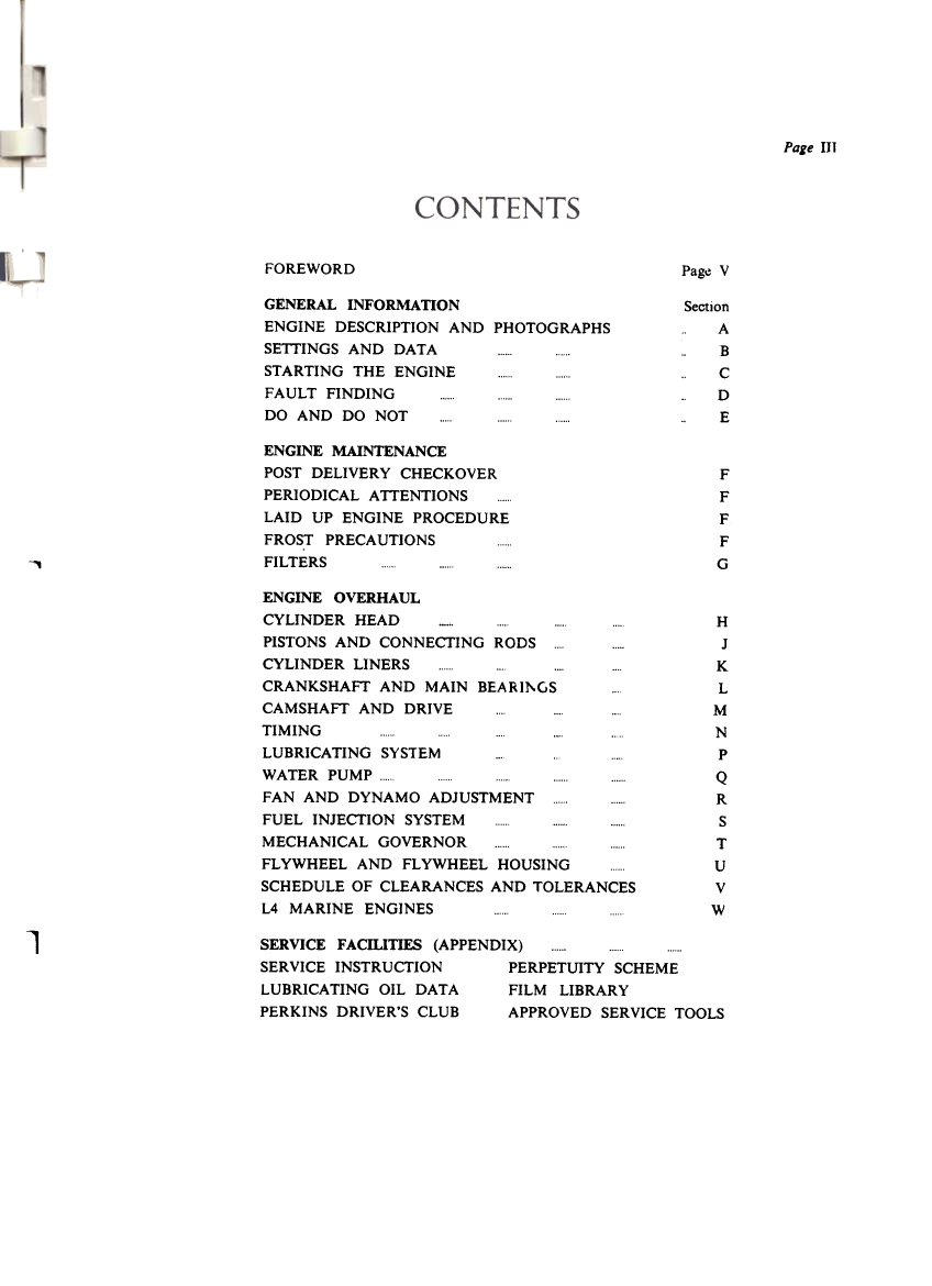 Perkins l4 Workshop Manual