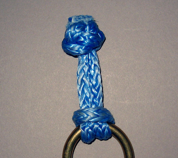 The most obvious way to attach a stopper loop is to use a luggage tag ...